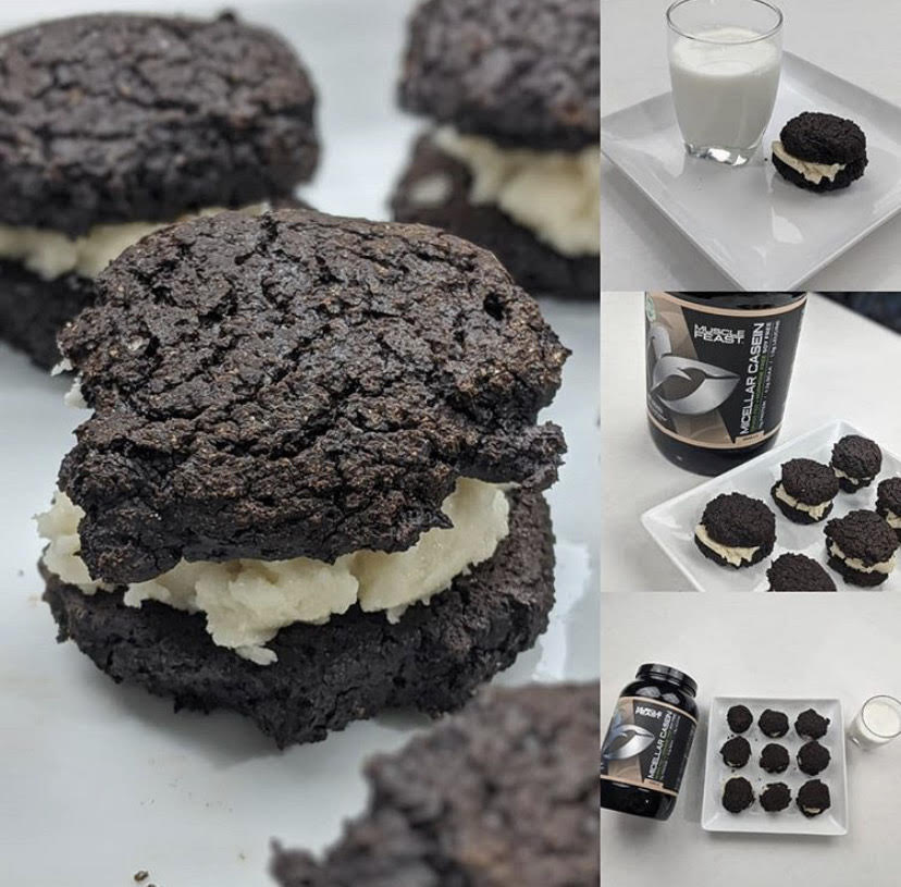 DOUBLE-STUFFED CASEIN OREOS Cookies Recipe - MuscleFeast