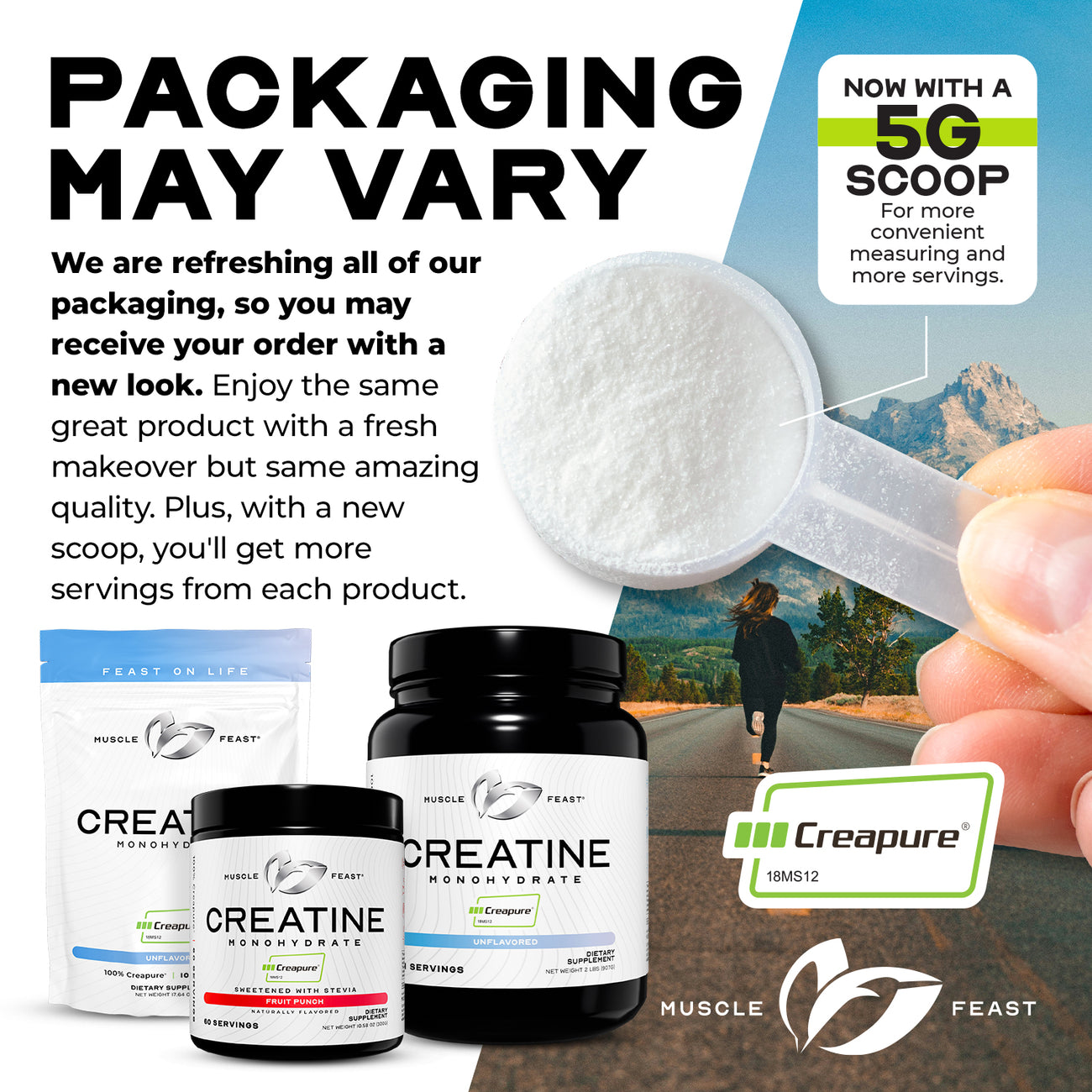 Creapure Creatine Monohydrate Powder | Buy Online | Muscle Feast ...