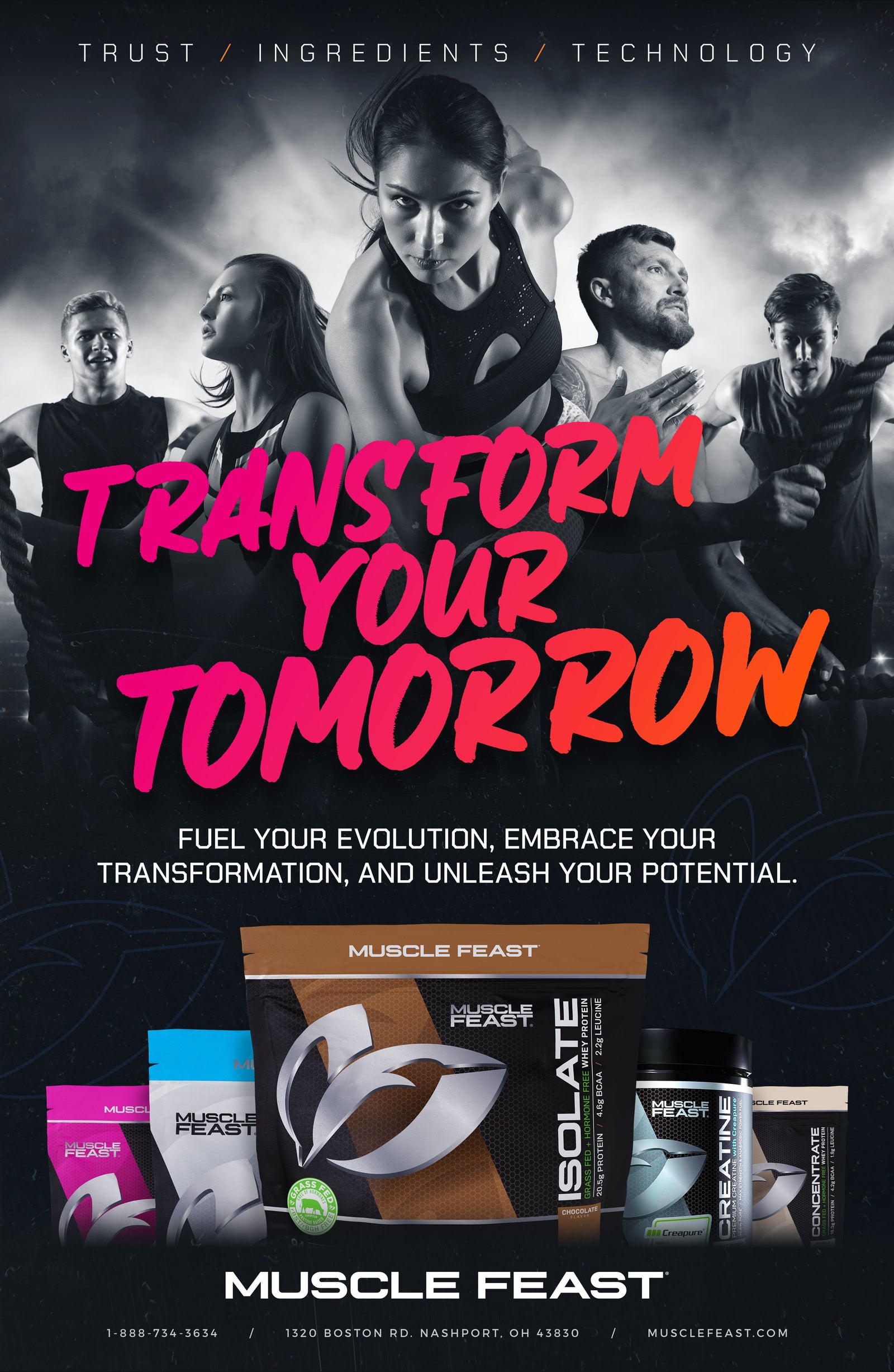 Wholesale landing page - MuscleFeast